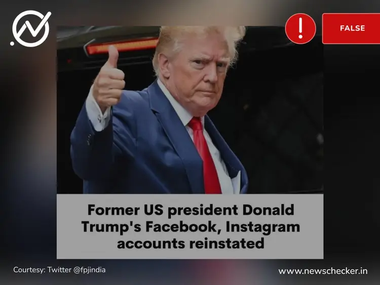 No, Donald Trump’s Facebook And Instagram Accounts Were Not Reinstated