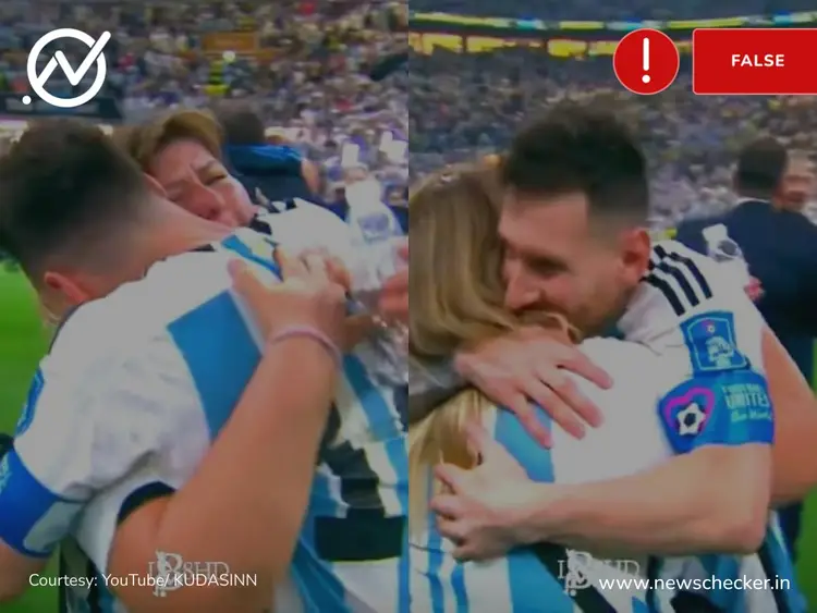 No, Viral Video Does Not Show Messi Hugging His Mother After FIFA World ...