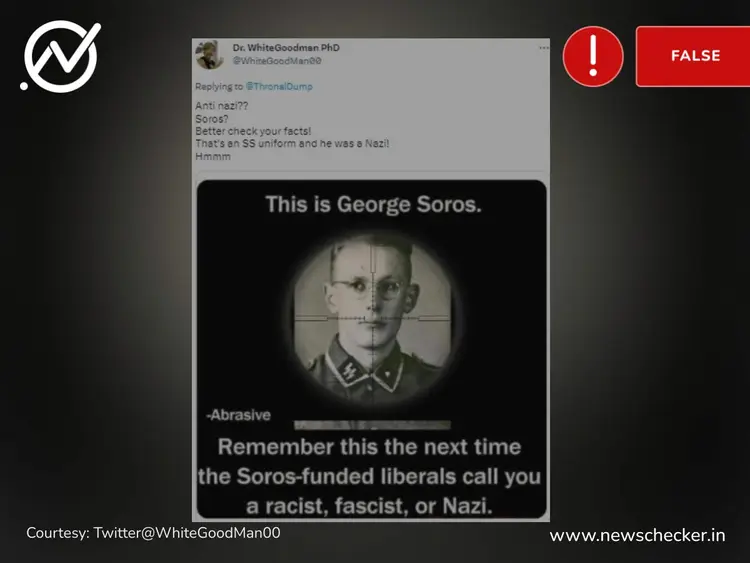 Viral Photo Shows Nazi Guard Oskar Groening, Not Young George Soros - Newschecker