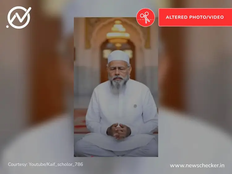 Fact Check: Viral Video of PM Narendra Modi Wearing Skull Cap And ...