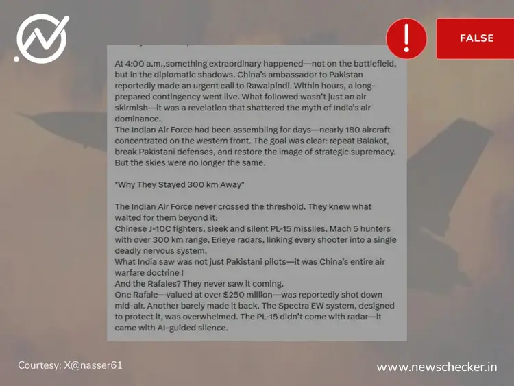 Fact Check: ‘Sensational Report’ On Pak Allegedly Shooting Down Indian ...