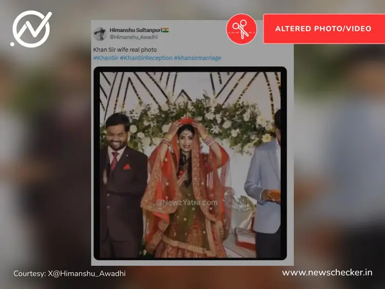Fact Check: Viral Video Of Khan Sir’s Wife Lifting Her Veil During ...