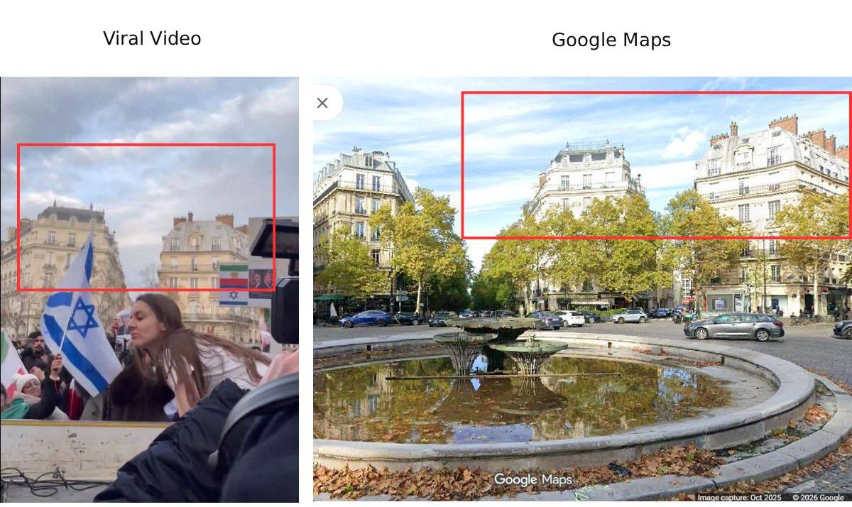 ಬುರ್ಖಾ ಕಿತ್ತೆಸೆದ ಇರಾನಿ ಮಹಿಳೆ?, ಇಲ್ಲ ಈ ವೀಡಿಯೋ ಫ್ರಾನ್ಸ್ ನದ್ದು - Newschecker