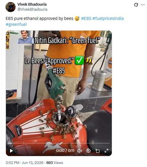 Bees Swarming Around E85 Fuel? This Viral Video Is AI-Generated